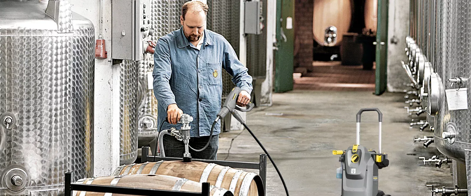 Wine barrel and stainless steel tank cleaning | Kärcher